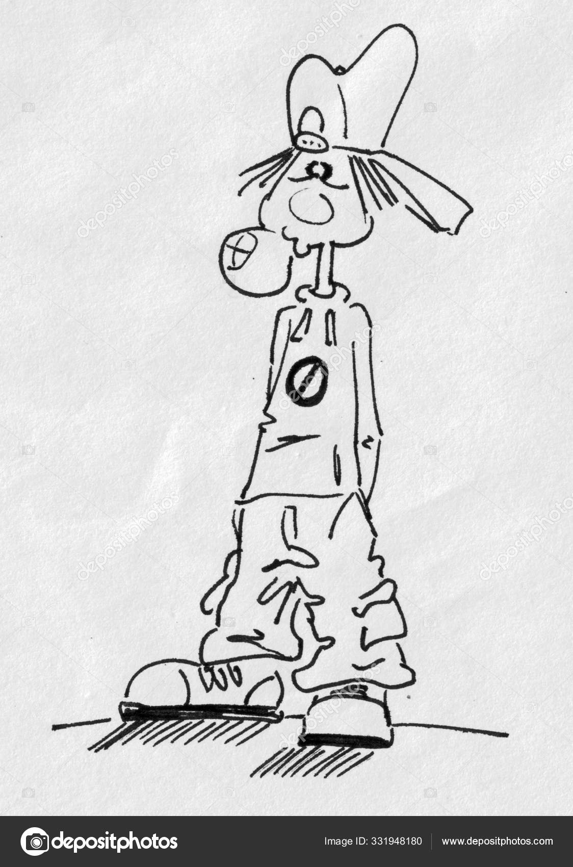 Sketch Hand Drawn Illustration Man Stock Photo by ©PantherMediaSeller ...