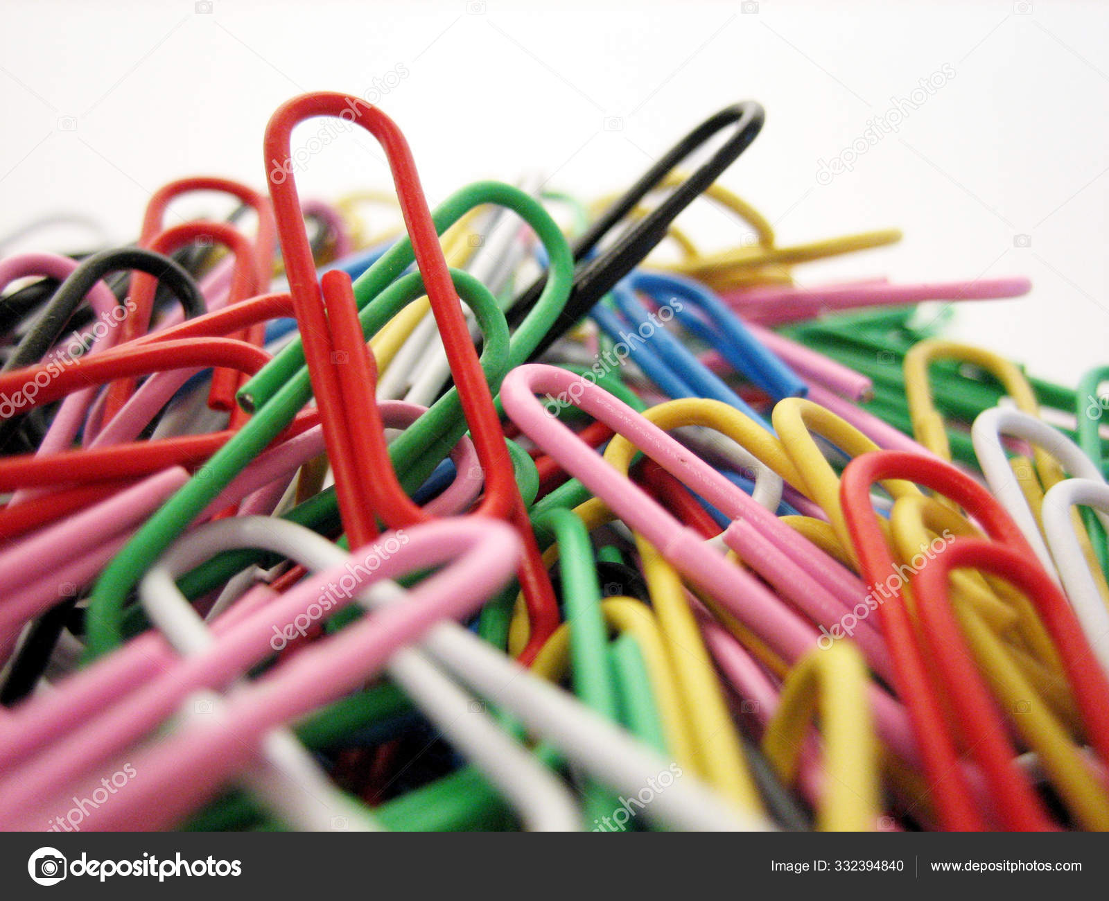 Paperclip Office Utensils Paper Clips Office Supplies — Stock Photo ...