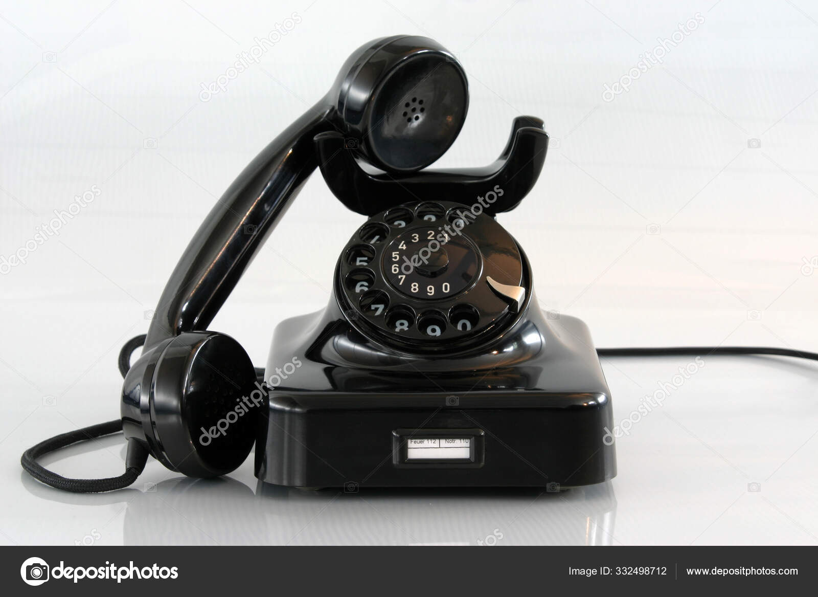 Old Telephone White Background Stock Photo by ©PantherMediaSeller 332498712