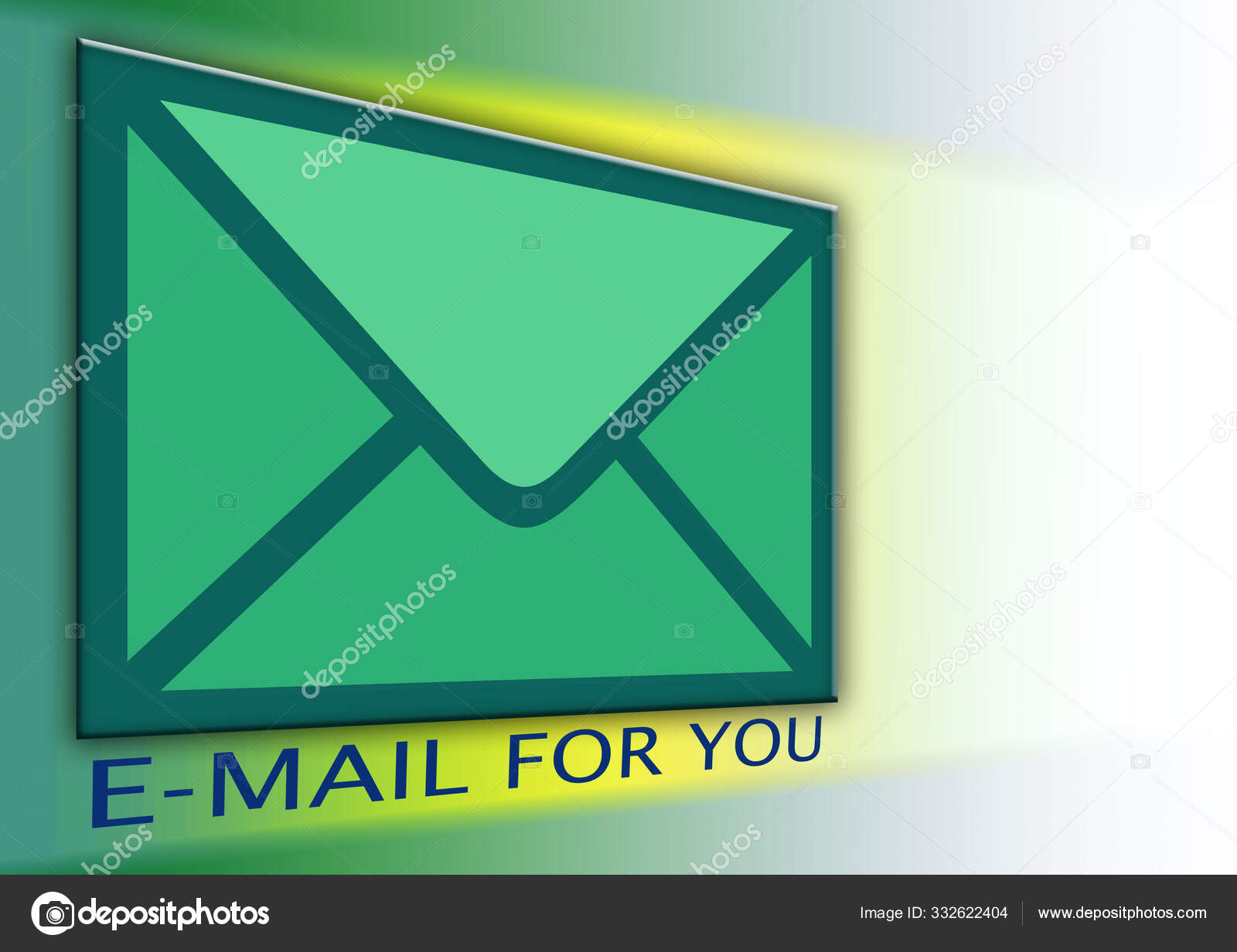 Vector Illustration Green Envelope Stock Photo by ©PantherMediaSeller ...