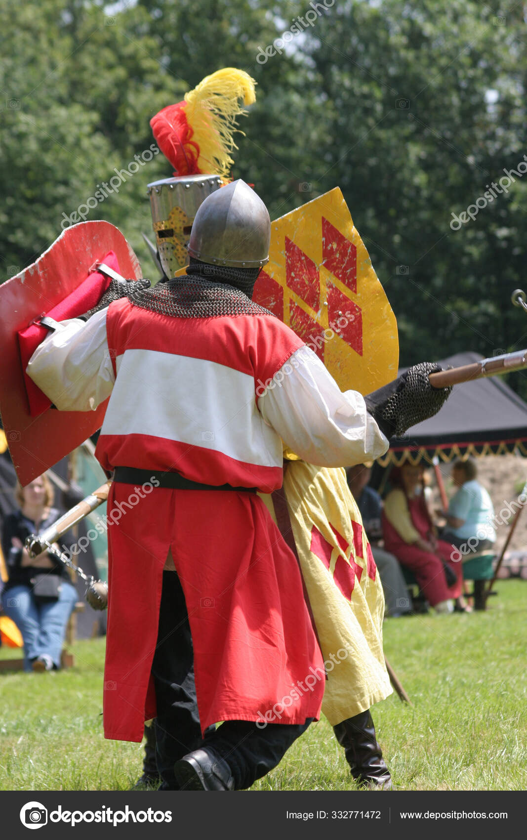 Medieval Knights Red Uniforms Stock Photo by ©PantherMediaSeller 332771472