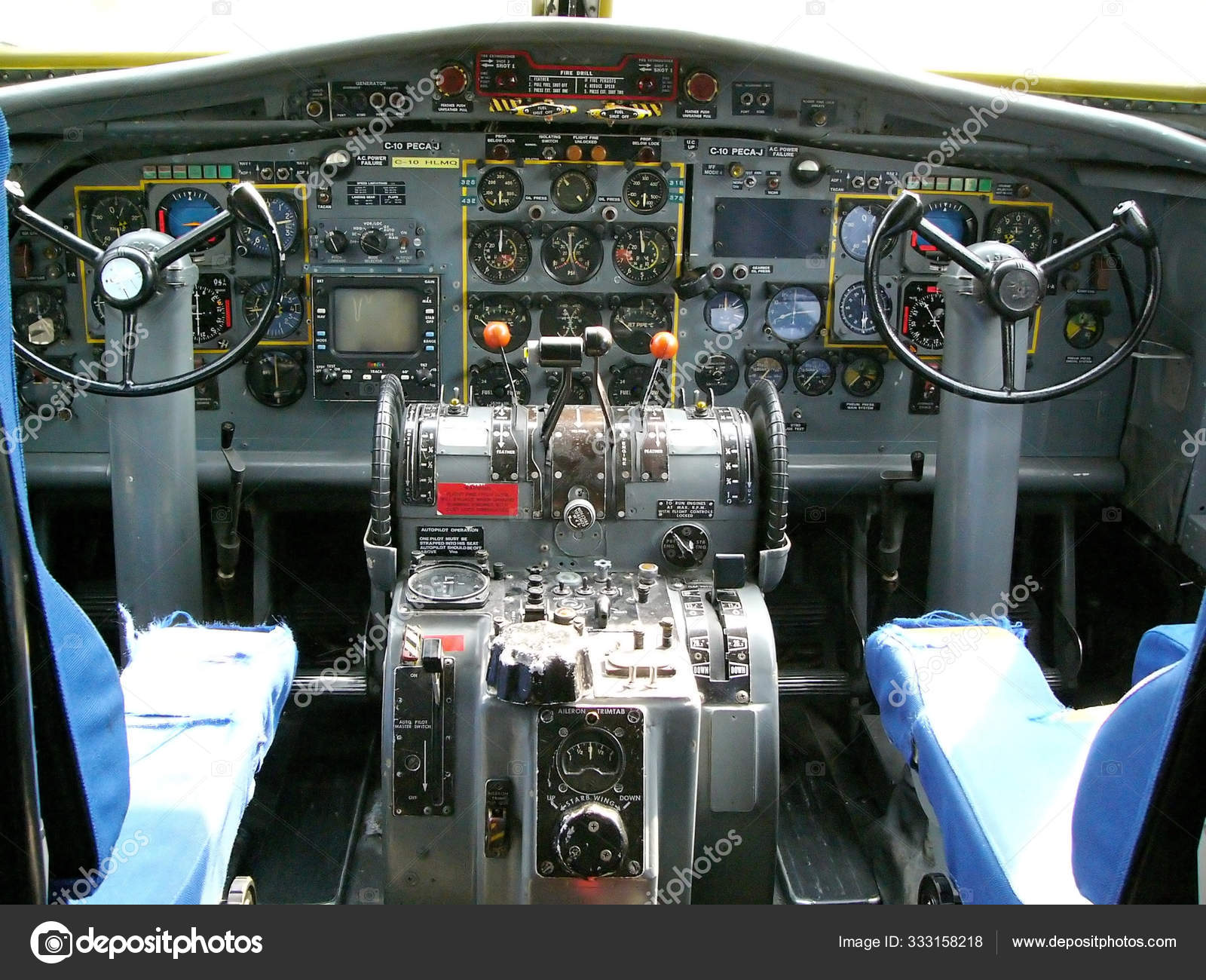 Pilot Old Fokker F27 Space — Stock Photo © PantherMediaSeller #333158218