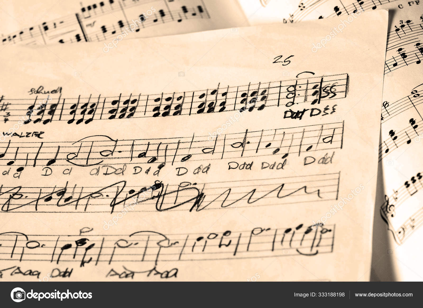 Old Music Note Sheet Paper – Stock Editorial Photo © PantherMediaSeller ...