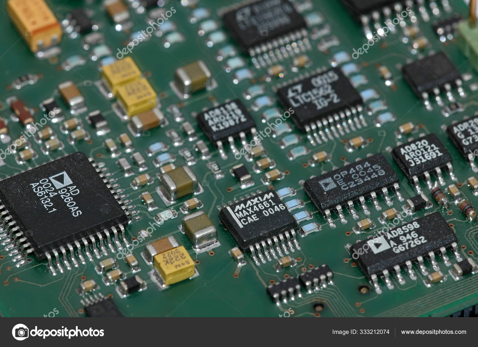 Computer Micro Circuits Electronic Background — Stock Photo ...