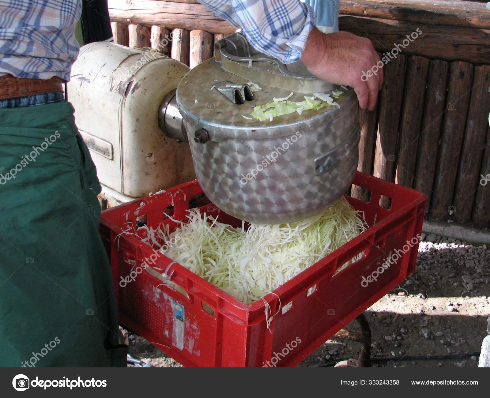 Here Old Cabbage Slicer 1954 Our Village Hall Bought Stock Photo by ...