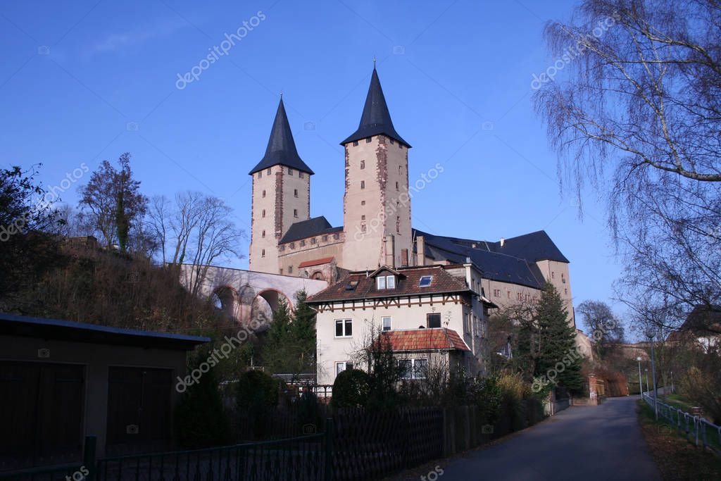 Castillo de rochlitz, concepto de viaje y arquitectura. 2023