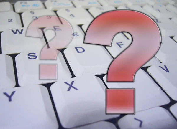 Question mark in the computer Stock Photos, Royalty Free Question mark ...