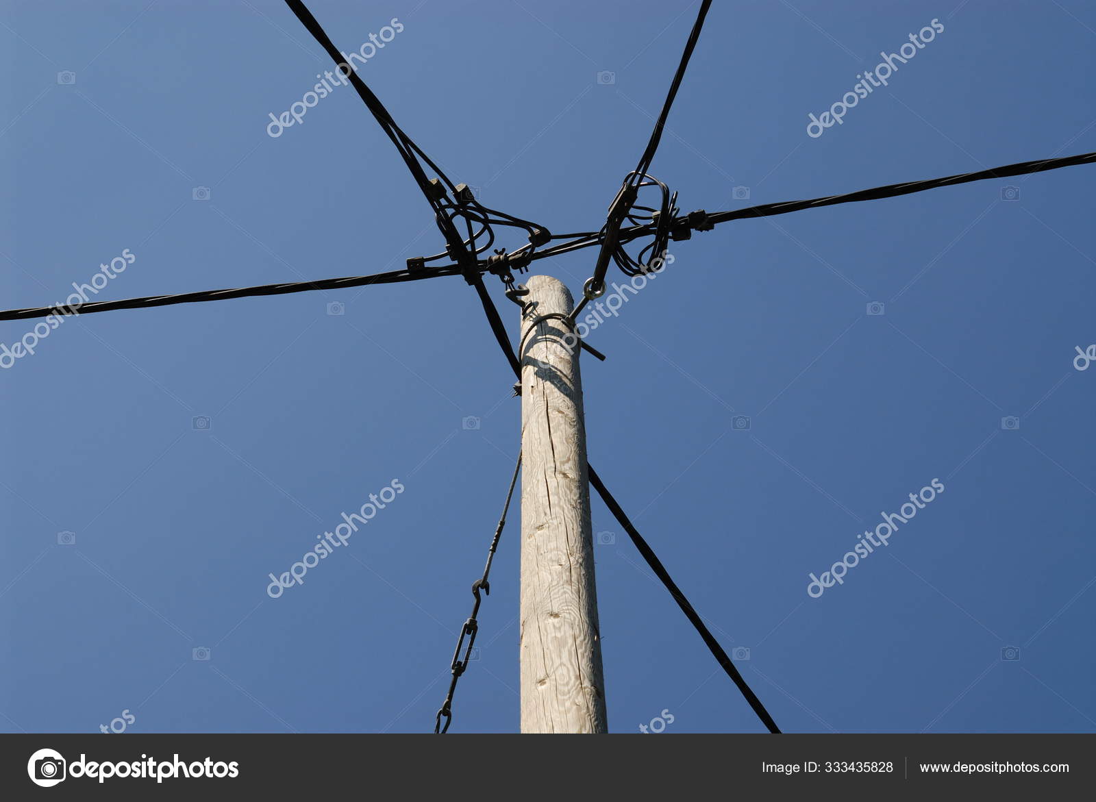 Power Poles High Voltage — Stock Photo © PantherMediaSeller #333435828