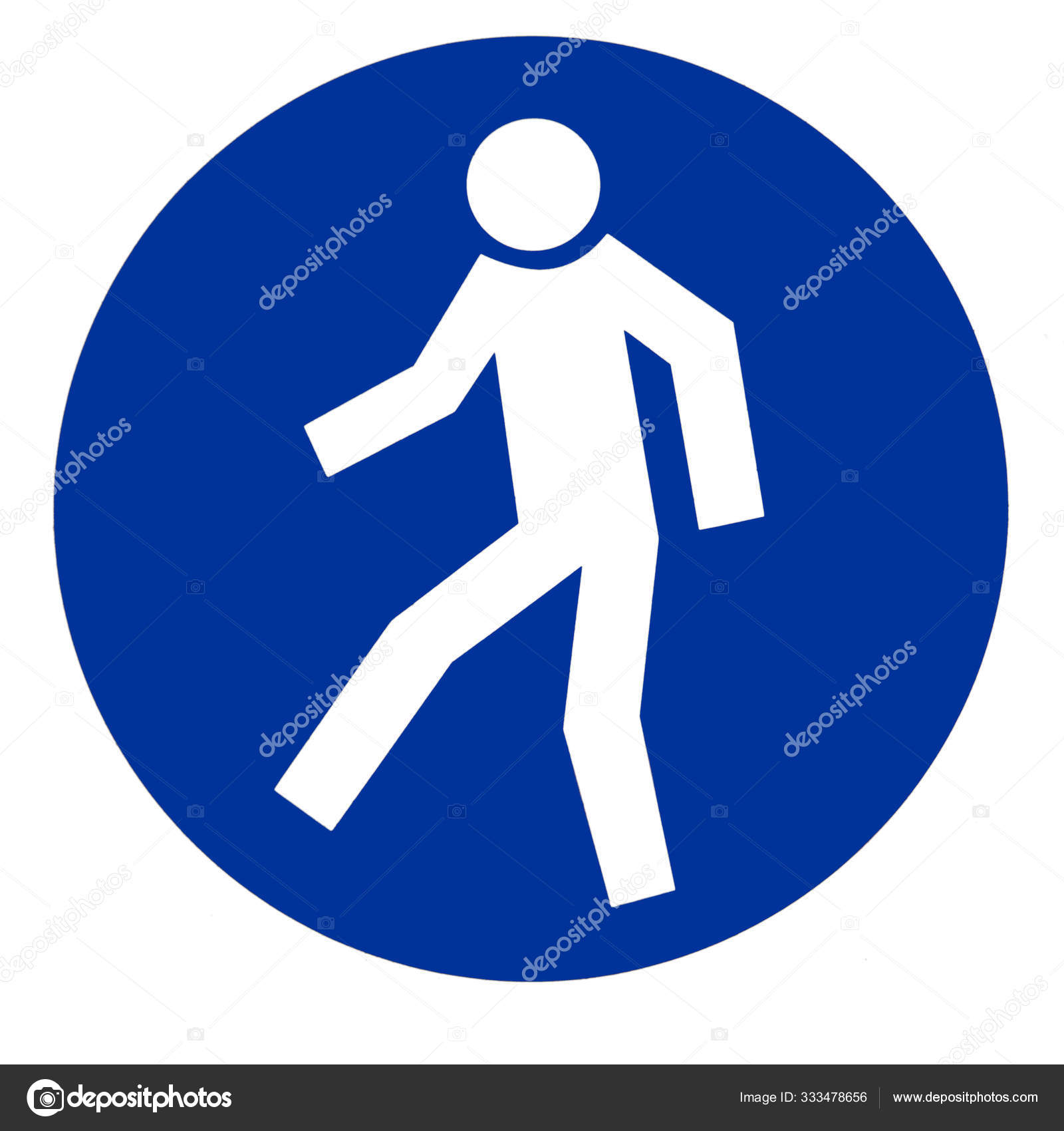 Vector Illustration Man Traffic Sign — Stock Photo © PantherMediaSeller ...