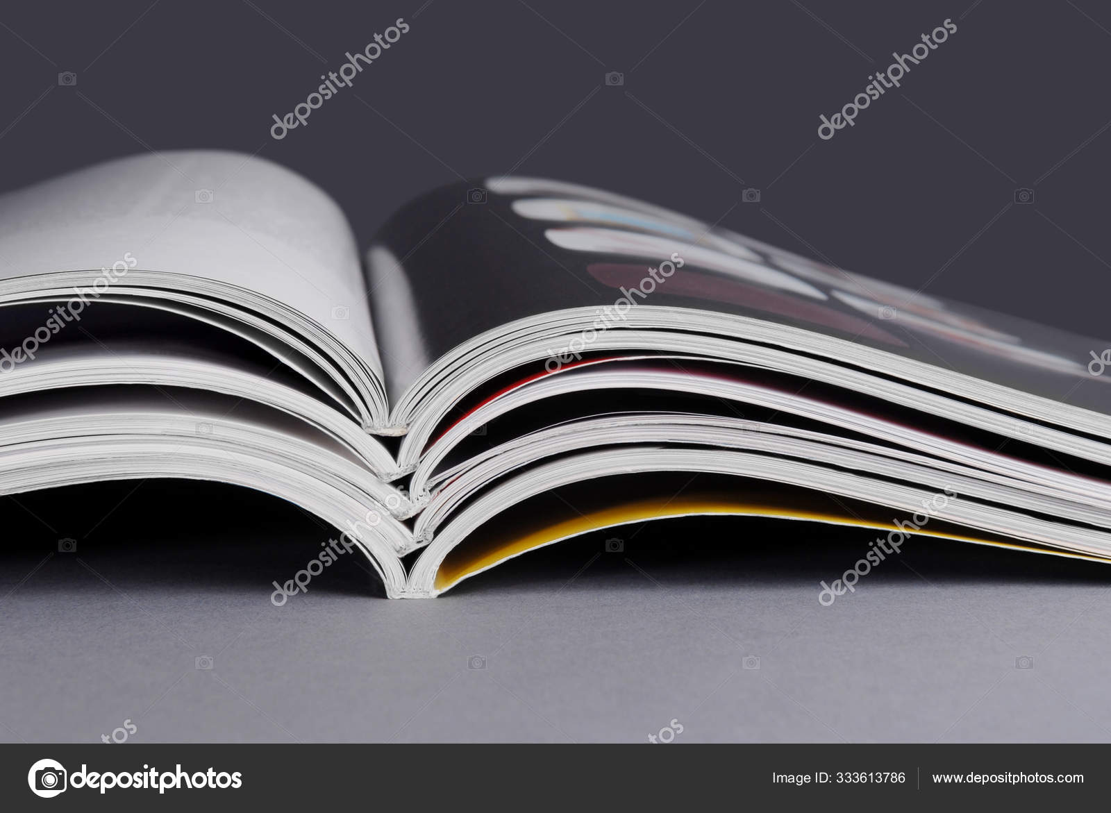 Stack Magazines Black Background Stock Photo by ©PantherMediaSeller ...