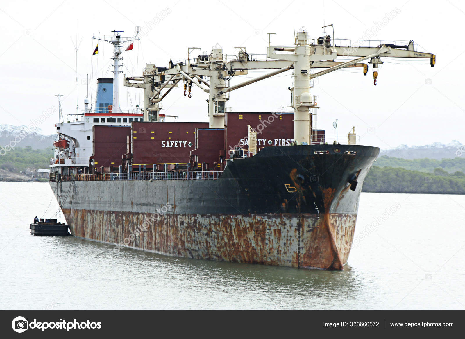 Cargo Ship Sea Transport Shipping — Stock Editorial Photo ...