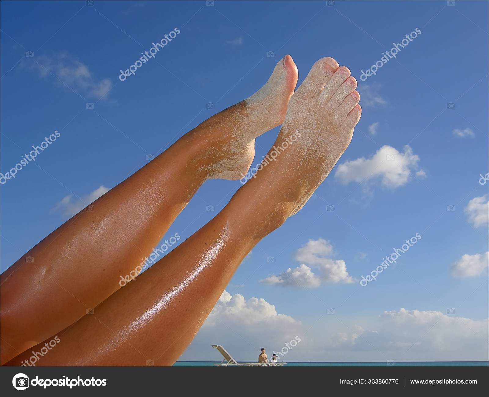 Female Legs Bikini Beach — Stock Photo © PantherMediaSeller #333860776