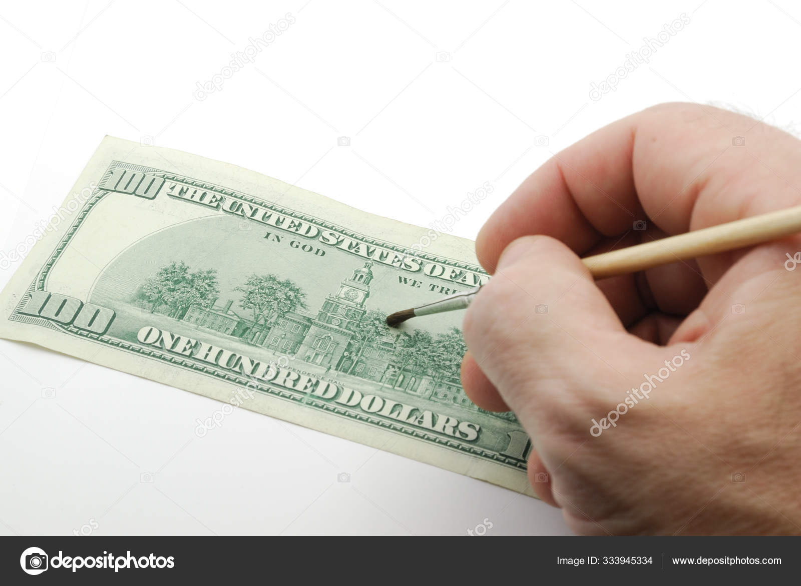 Drawing Dollar Bill — Stock Photo © PantherMediaSeller #333945334