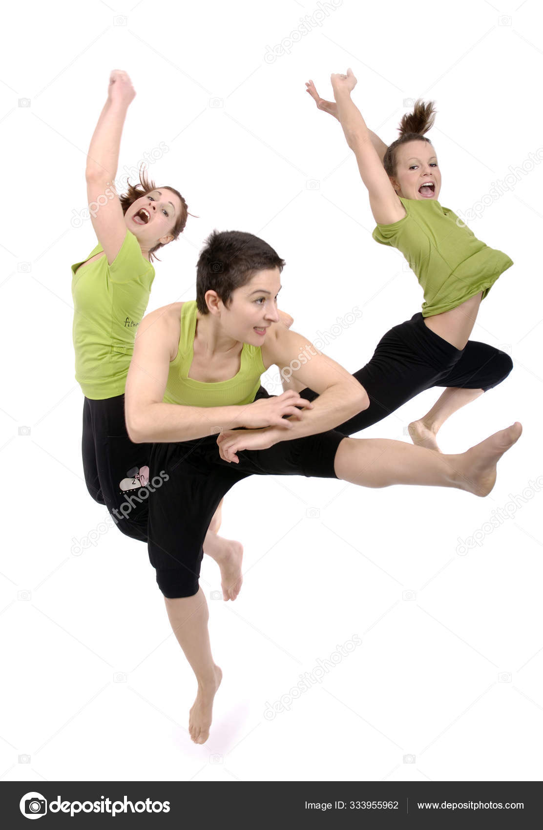 Group People Jump Isolated White — Stock Photo © PantherMediaSeller ...