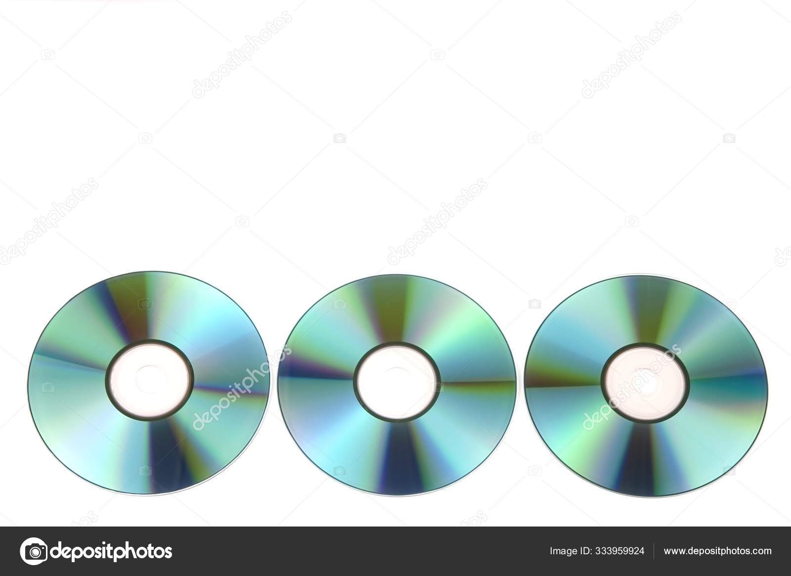 Three Compact Discs Isolated White — Stock Photo © PantherMediaSeller ...