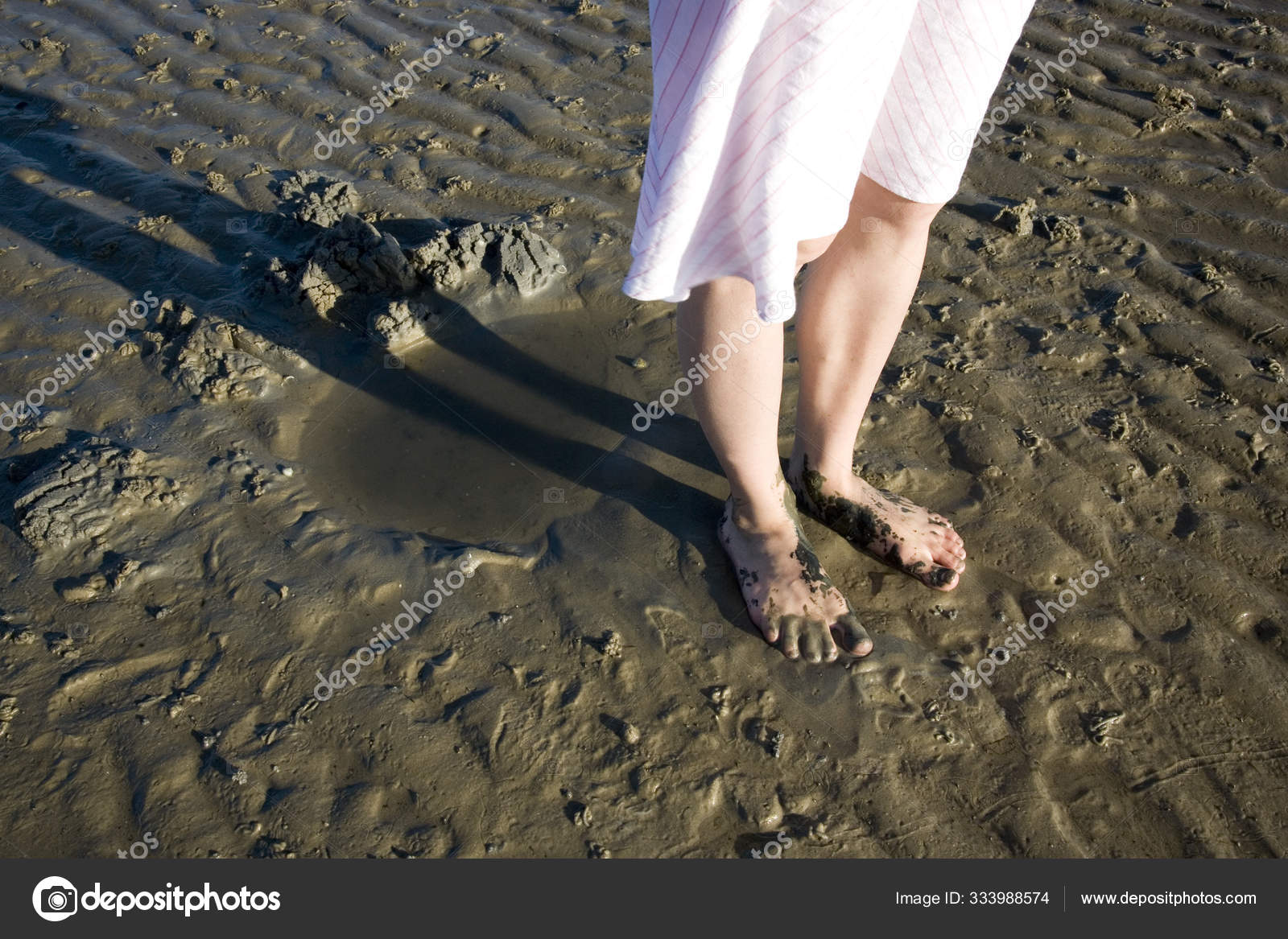 Bare Feet Mud — Stock Photo © PantherMediaSeller #333988574