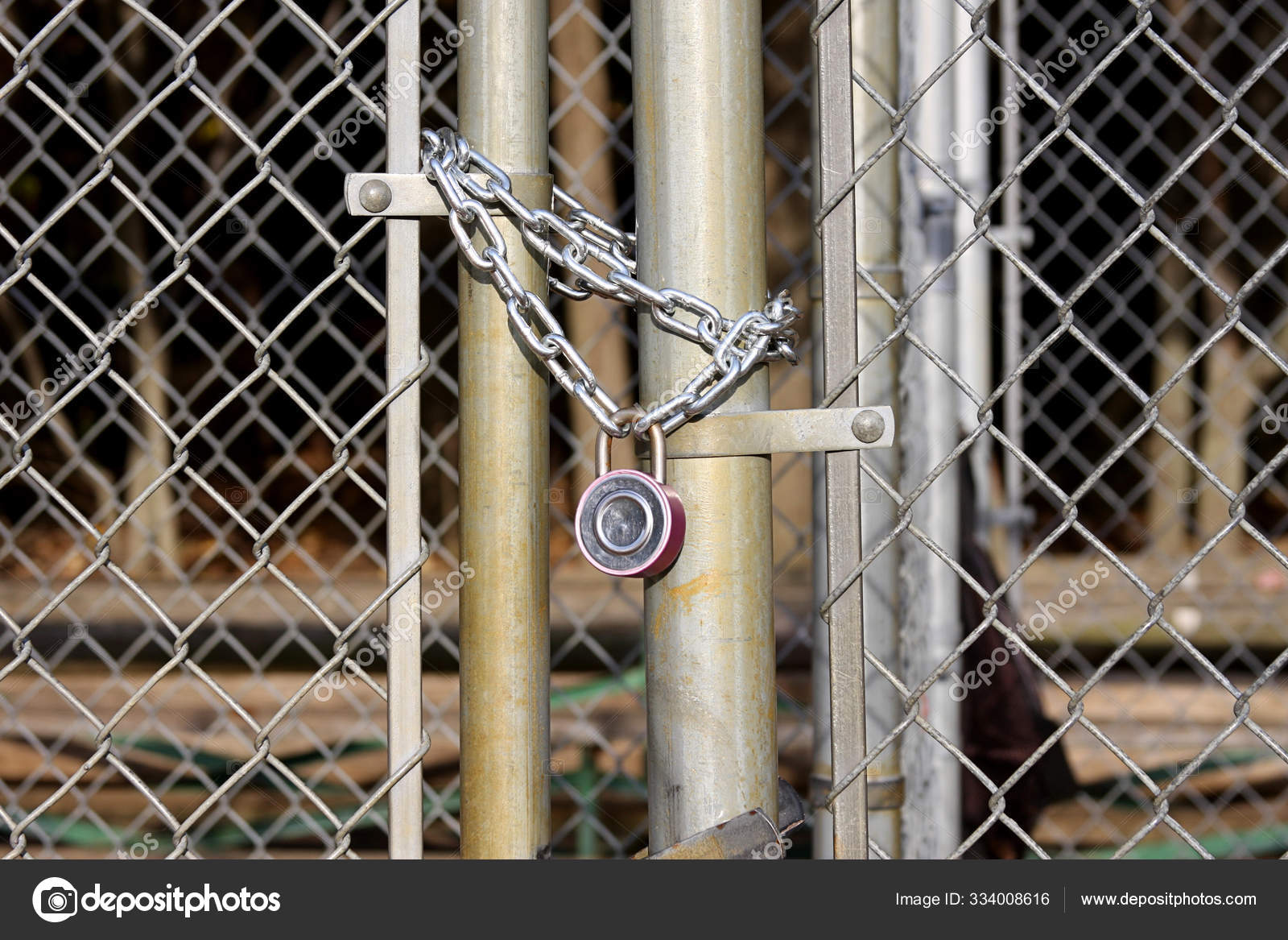 Chain Locked Cage — Stock Photo © PantherMediaSeller #334008616