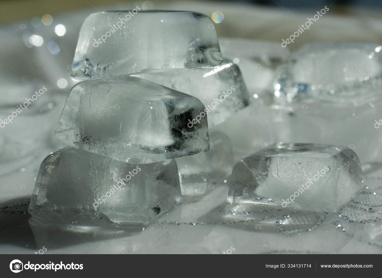 Ice Cubes Table — Stock Photo © PantherMediaSeller #334131714