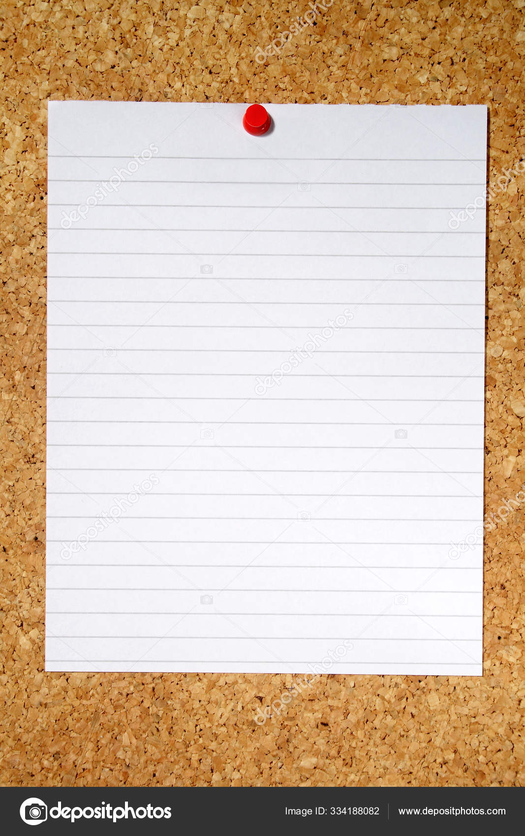 Pinned Notebook Paper