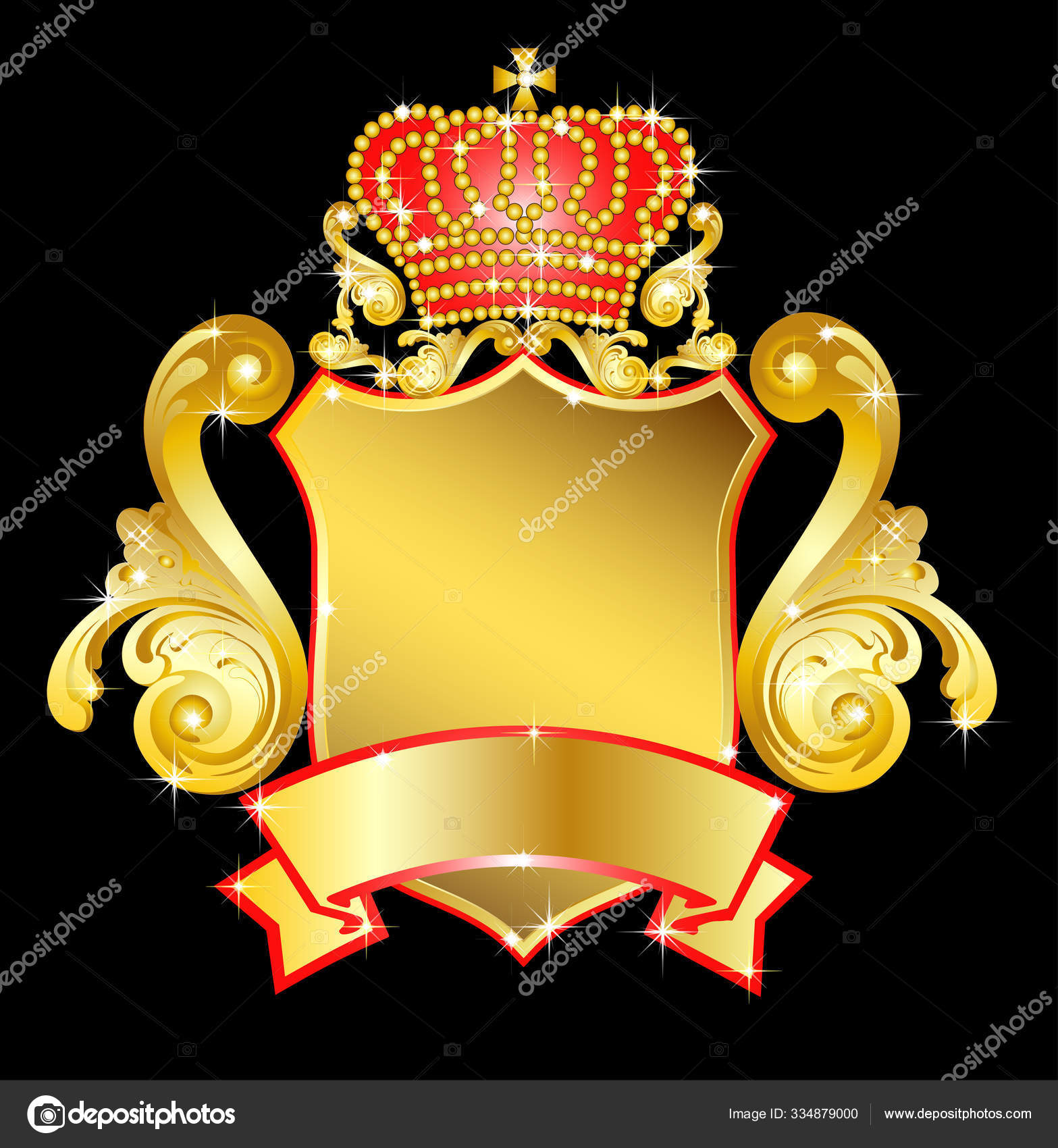 Golden Crest Crown — Stock Photo © PantherMediaSeller #334879000
