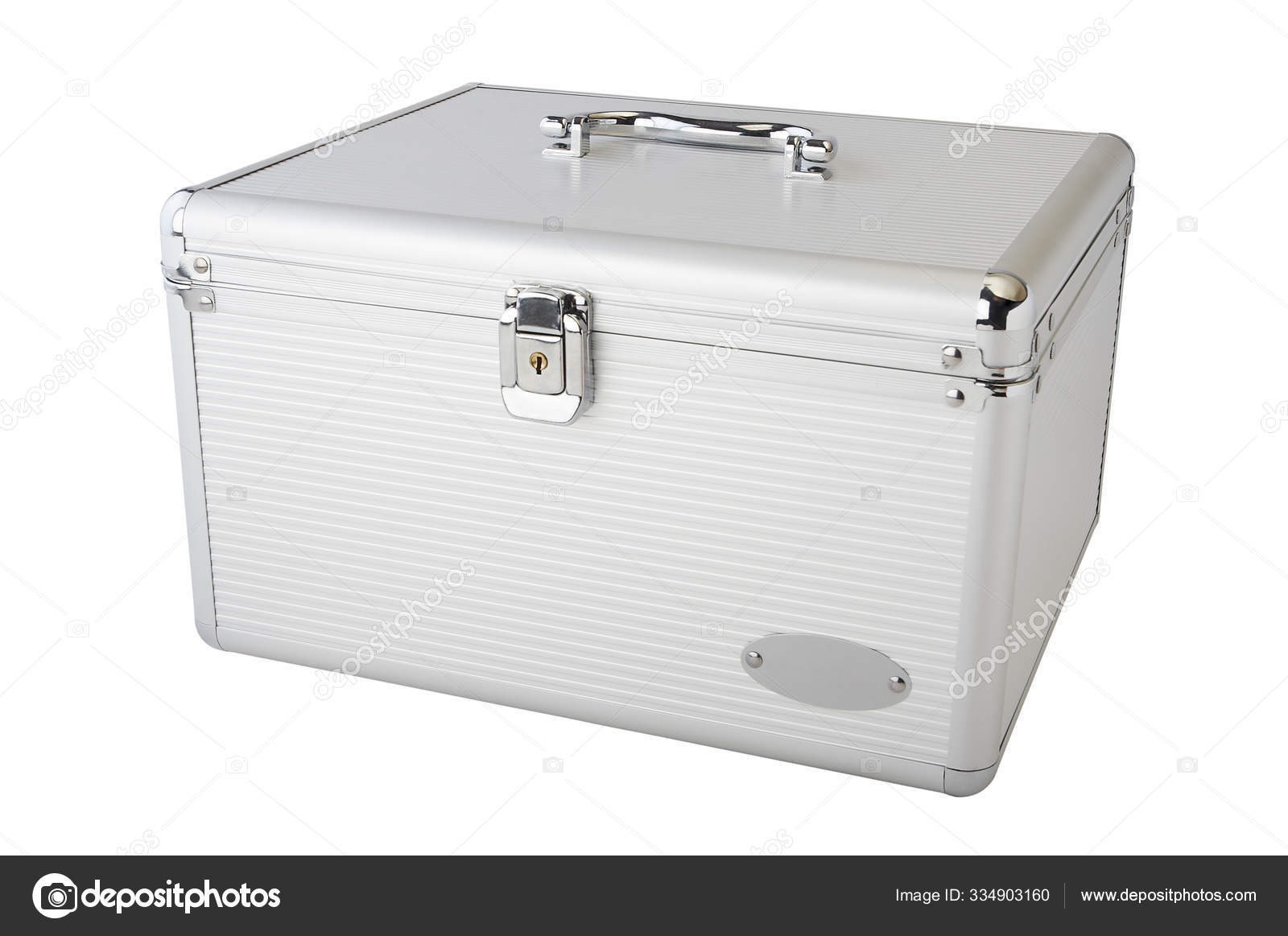 Metal Dvd Case Isolated White Background Stock Photo by ...