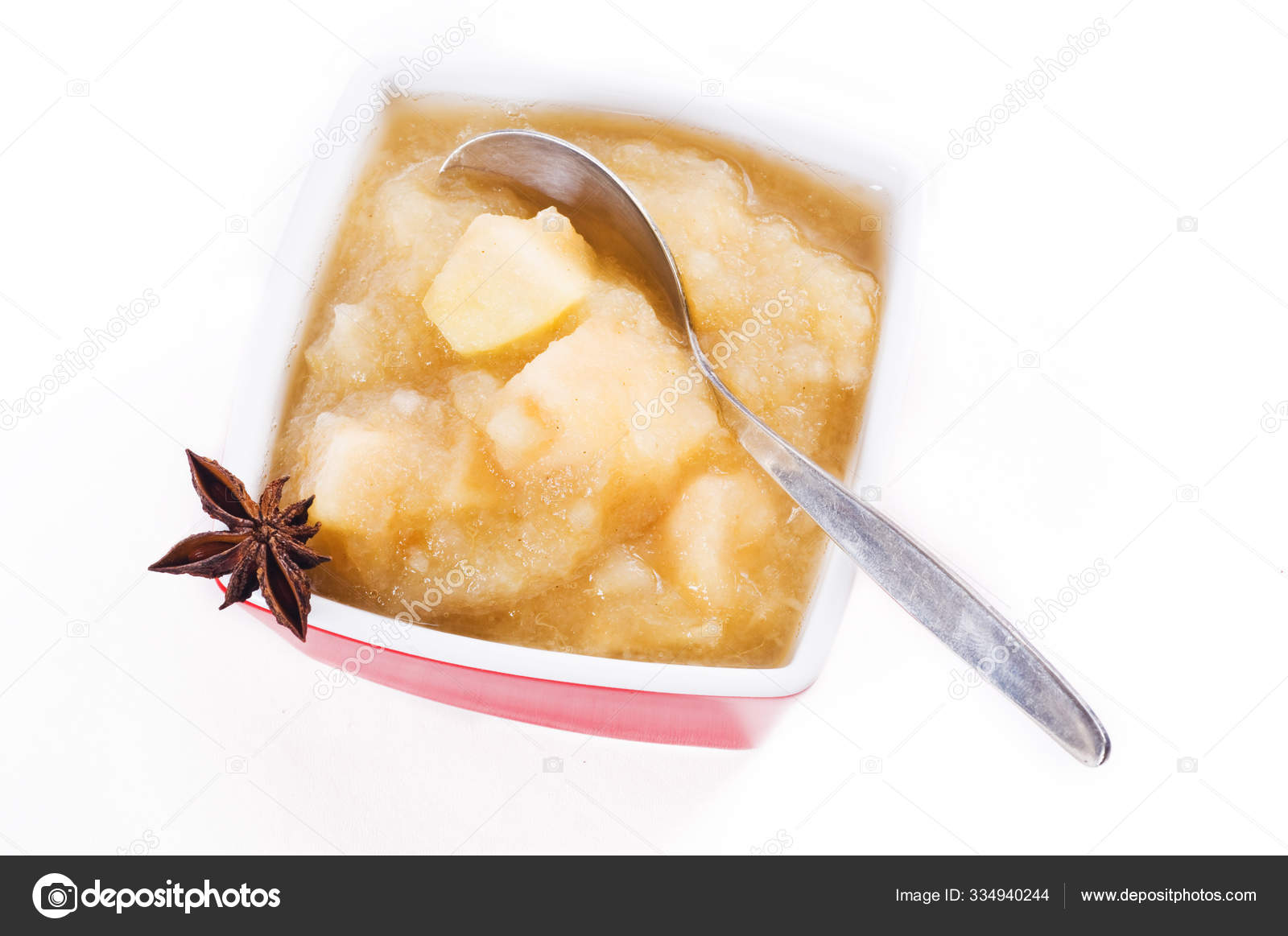 Apple Compote Red Bowl Stock Photo by ©PantherMediaSeller 334940244