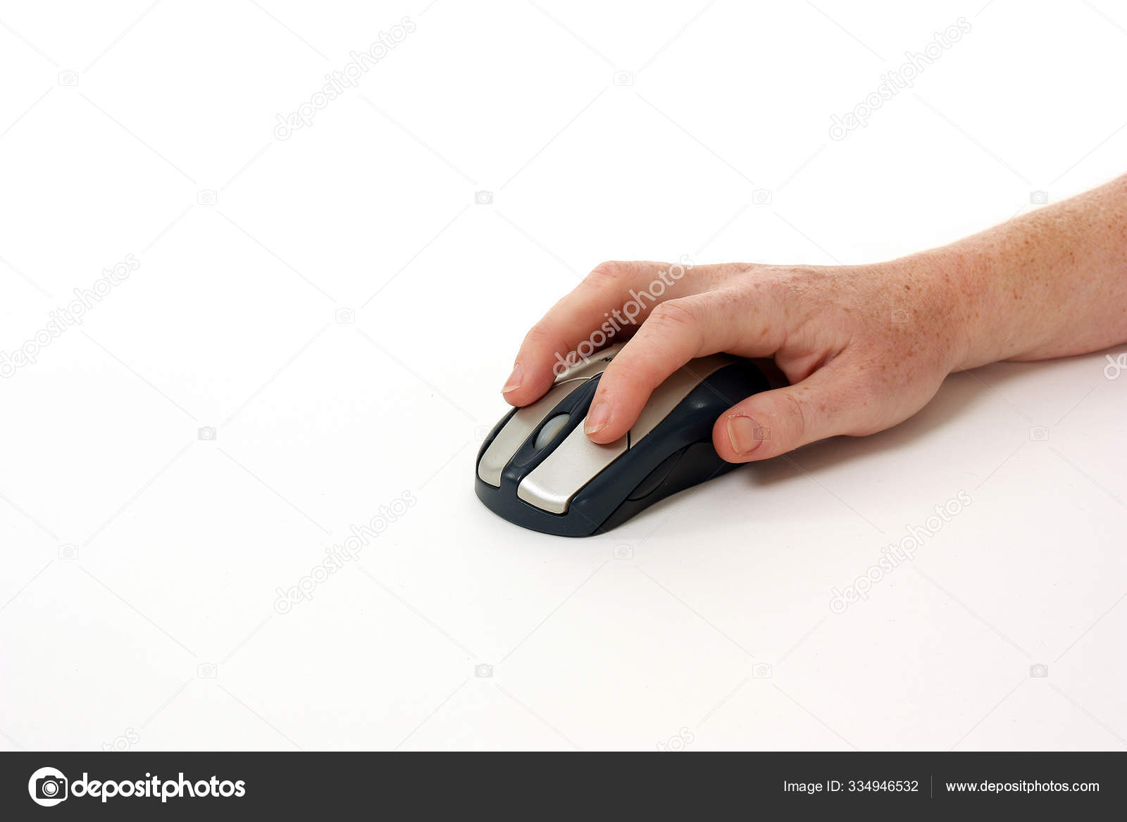 Computer Mouse Clicking Electronic Device Stock Photo by ...