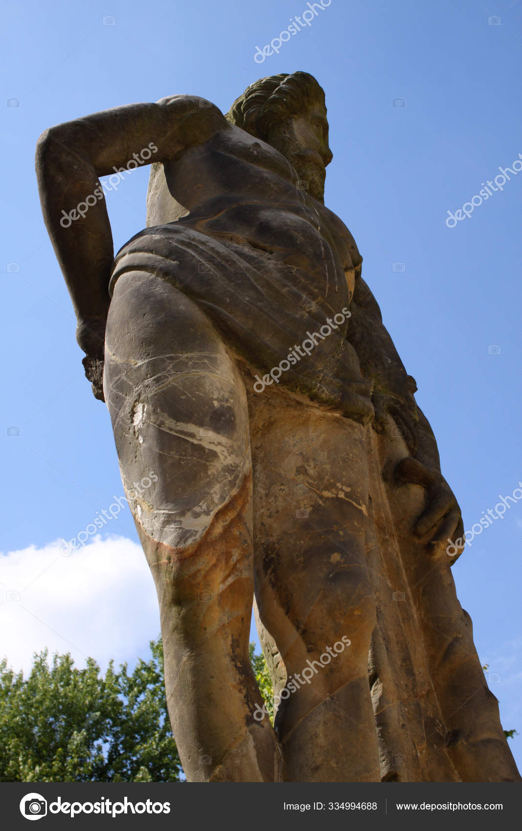 Marble Statue Hercules — Stock Photo © PantherMediaSeller #334994688
