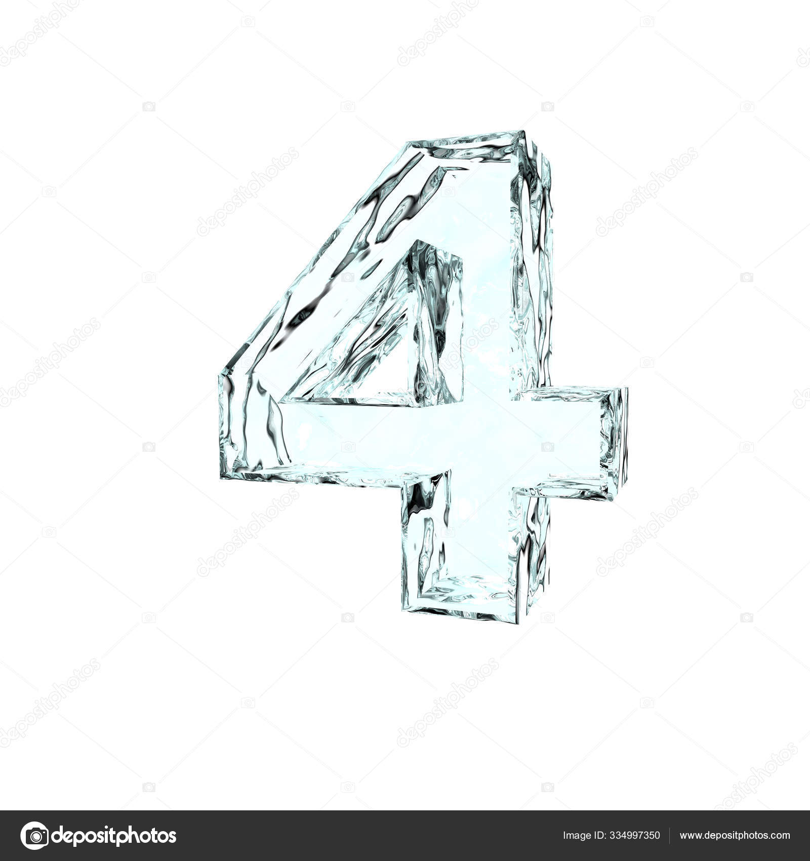 Number Four Ice — Stock Photo © PantherMediaSeller #334997350
