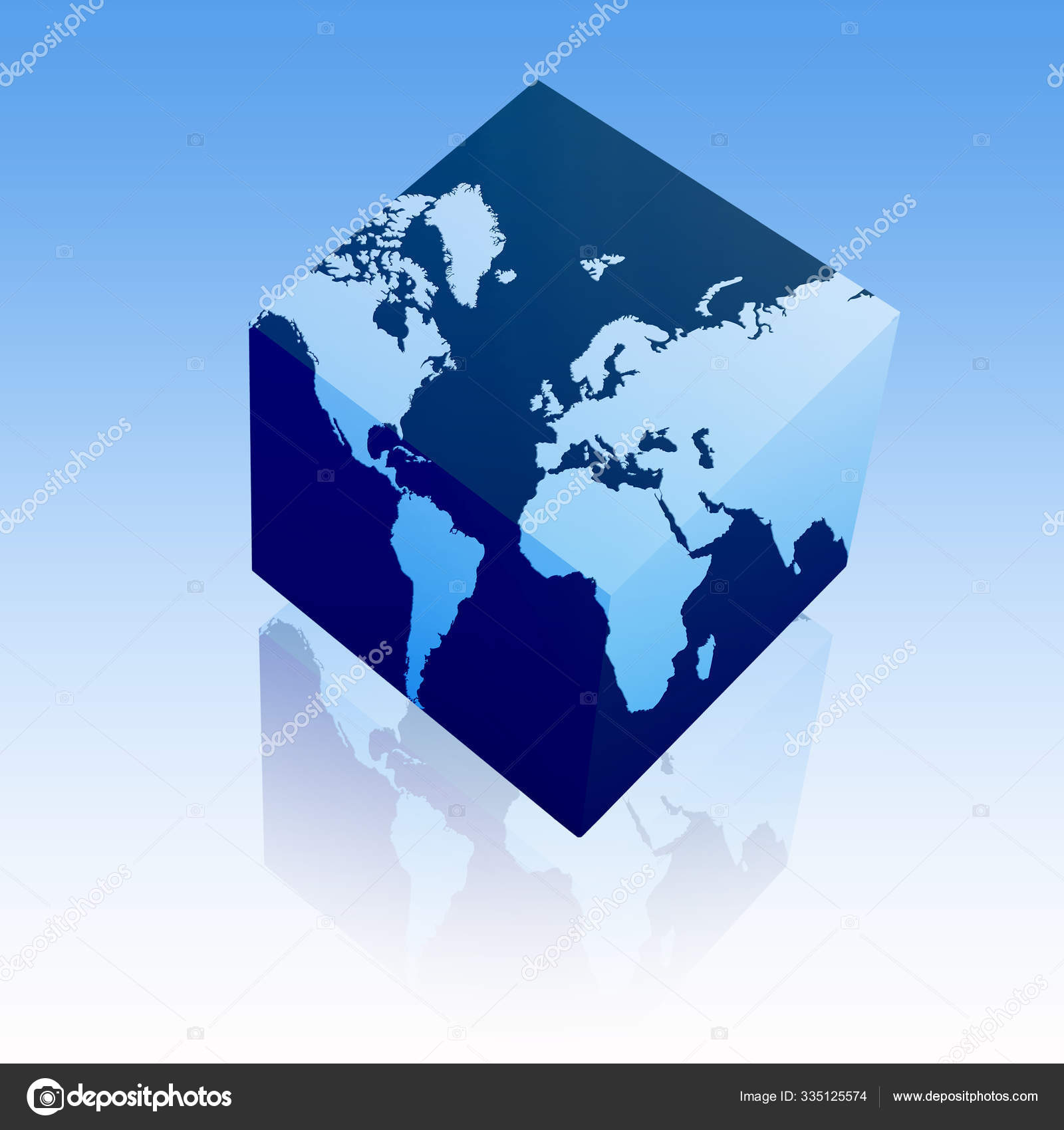 World Map Blue Background — Stock Photo © PantherMediaSeller #335125574