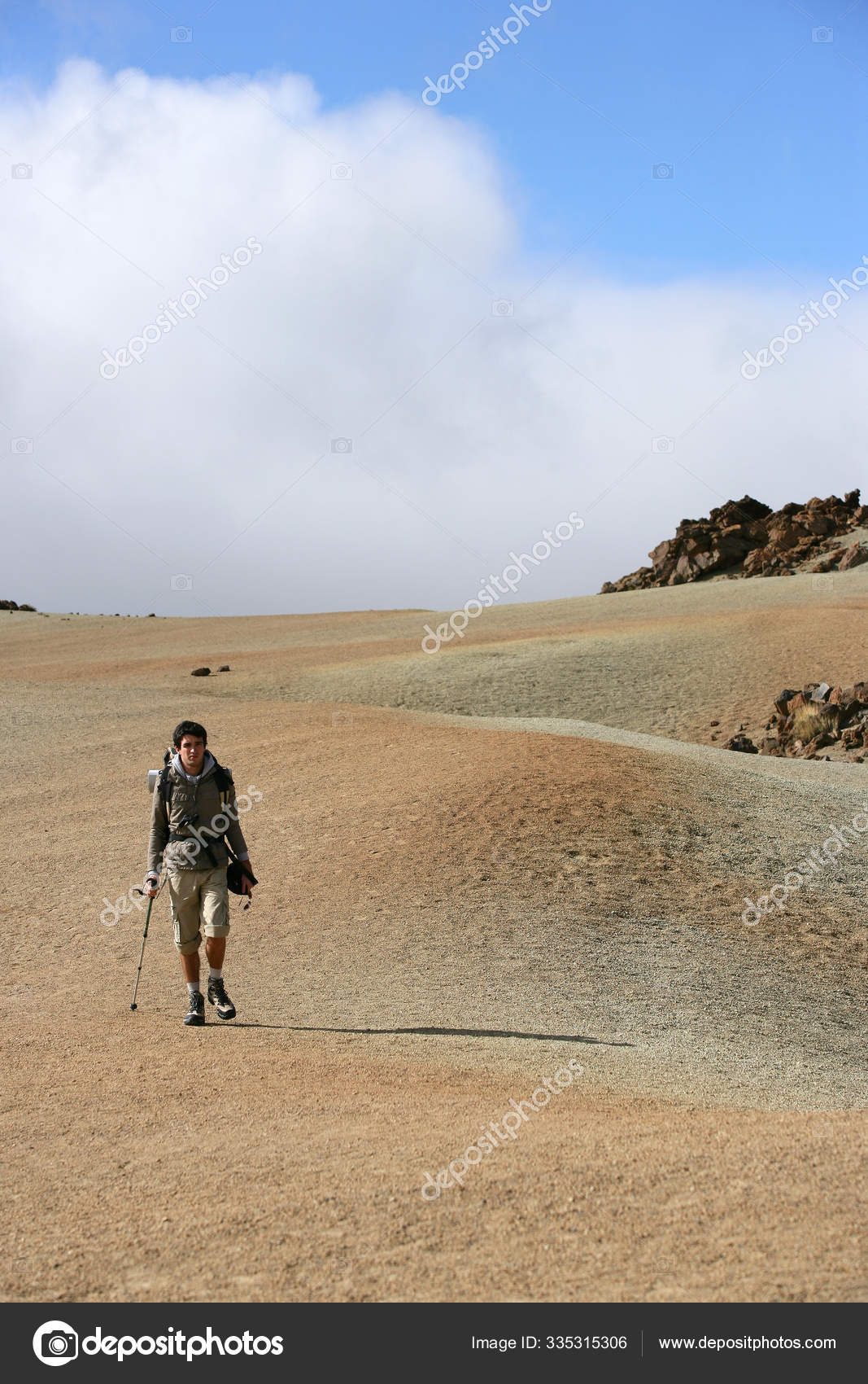 Man Walking Desert Face Stock Photo by ©PantherMediaSeller 335315306