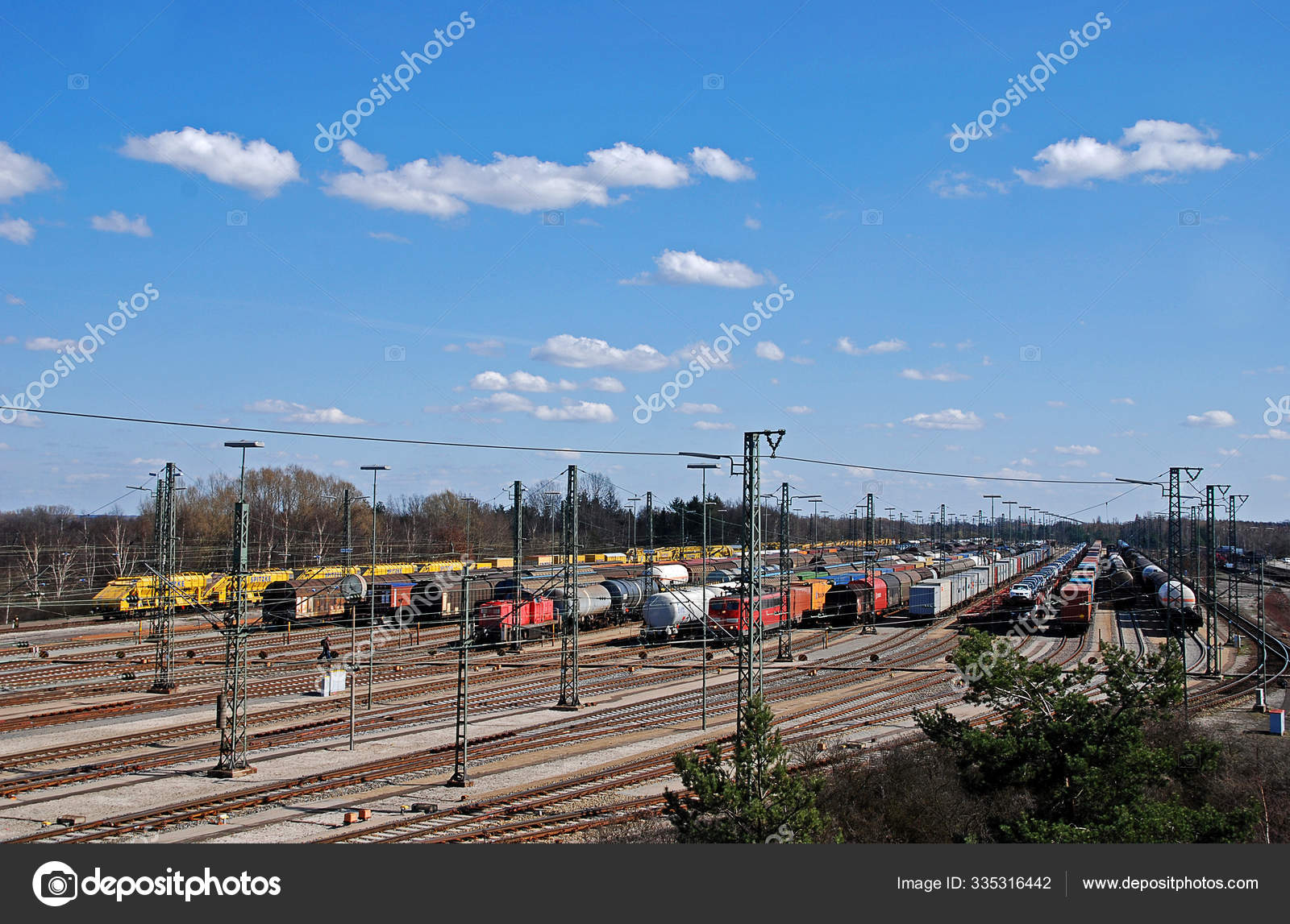 Classification Yard Railways Trains – Stock Editorial Photo ...