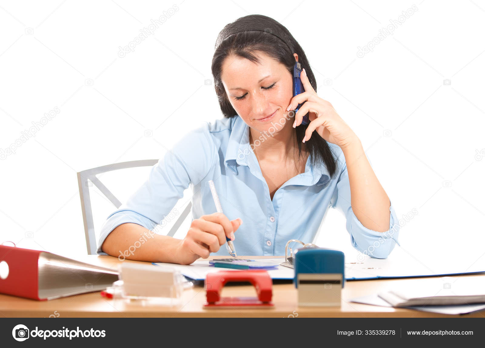 Overworked Office Worker — Stock Photo © PantherMediaSeller #335339278