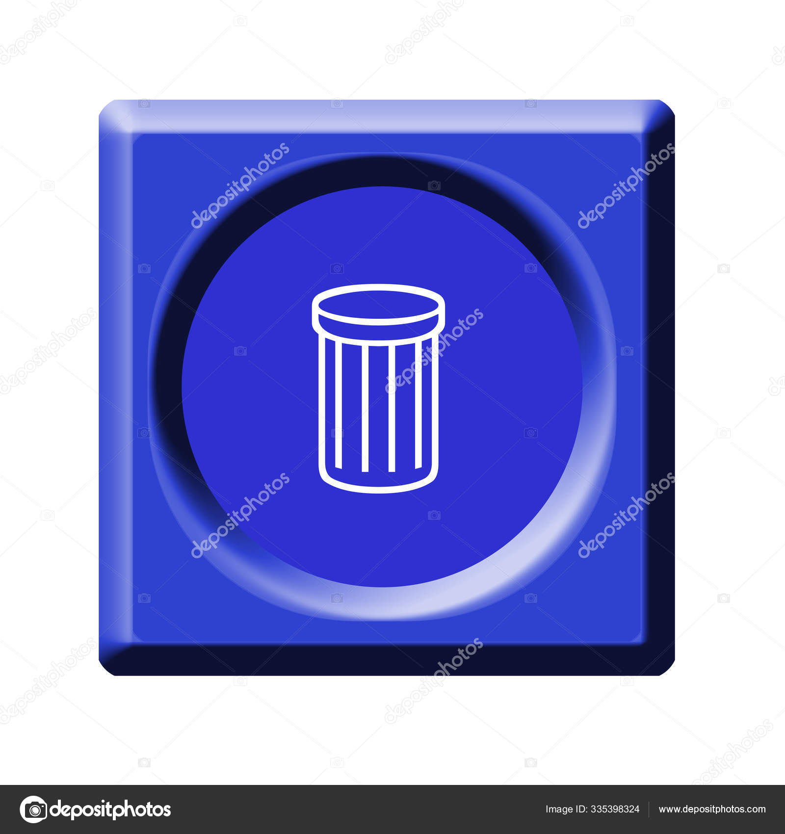 Graphic Illustration Button Sign Icon — Stock Photo ...