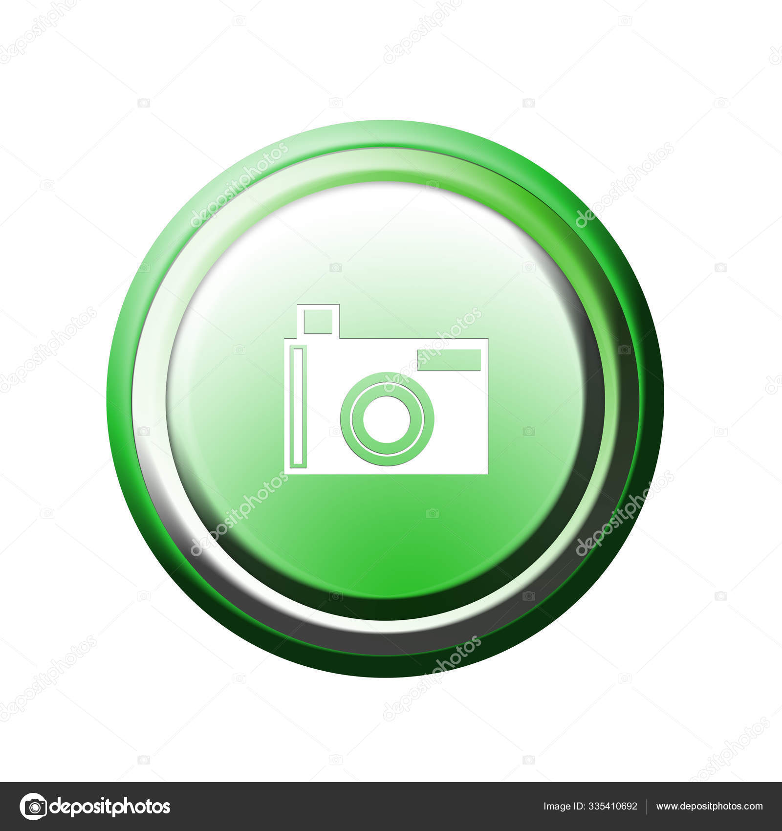 Graphic Photo Camera Button Illustration — Stock Photo ...