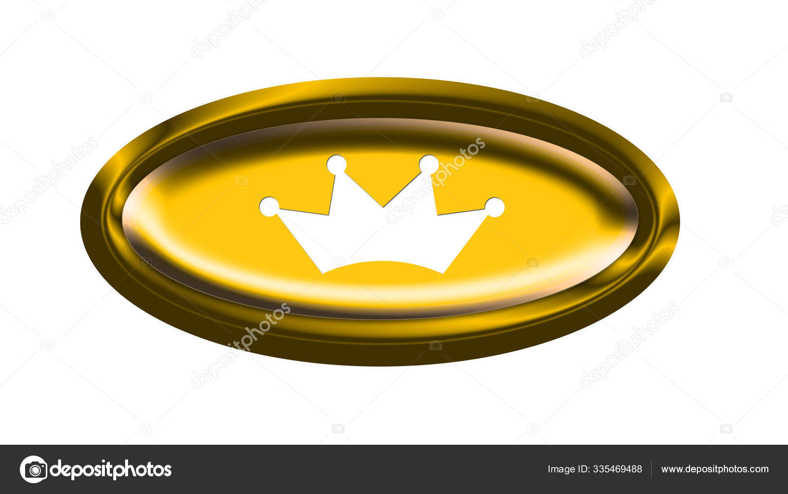 Crown Button Graphic Illustration — Stock Photo © PantherMediaSeller ...