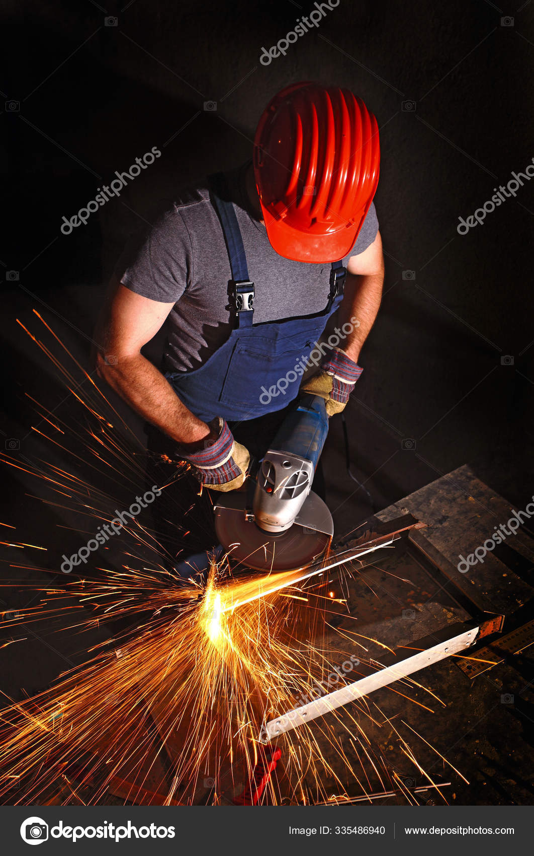 Grinder Action Working Man — Stock Photo © PantherMediaSeller #335486940