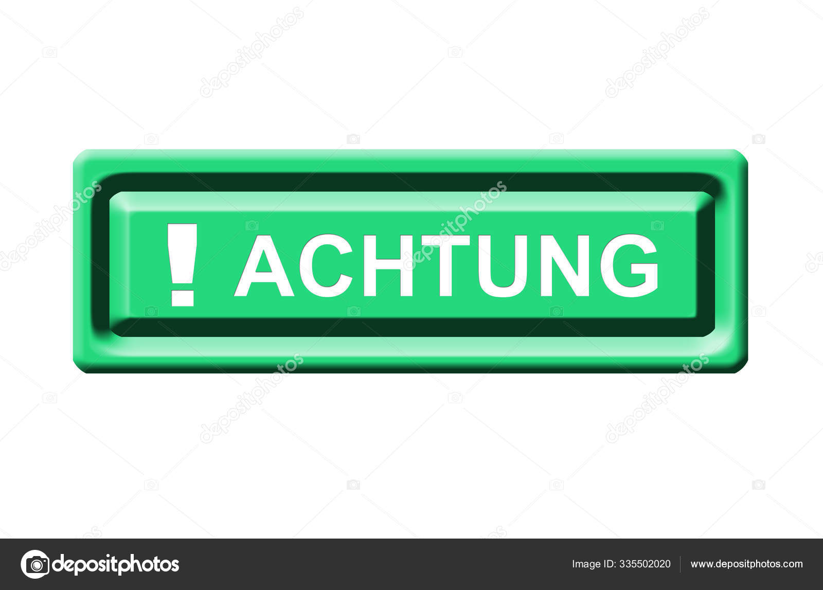 Warning Button Caution Signal — Stock Photo © PantherMediaSeller #335502020