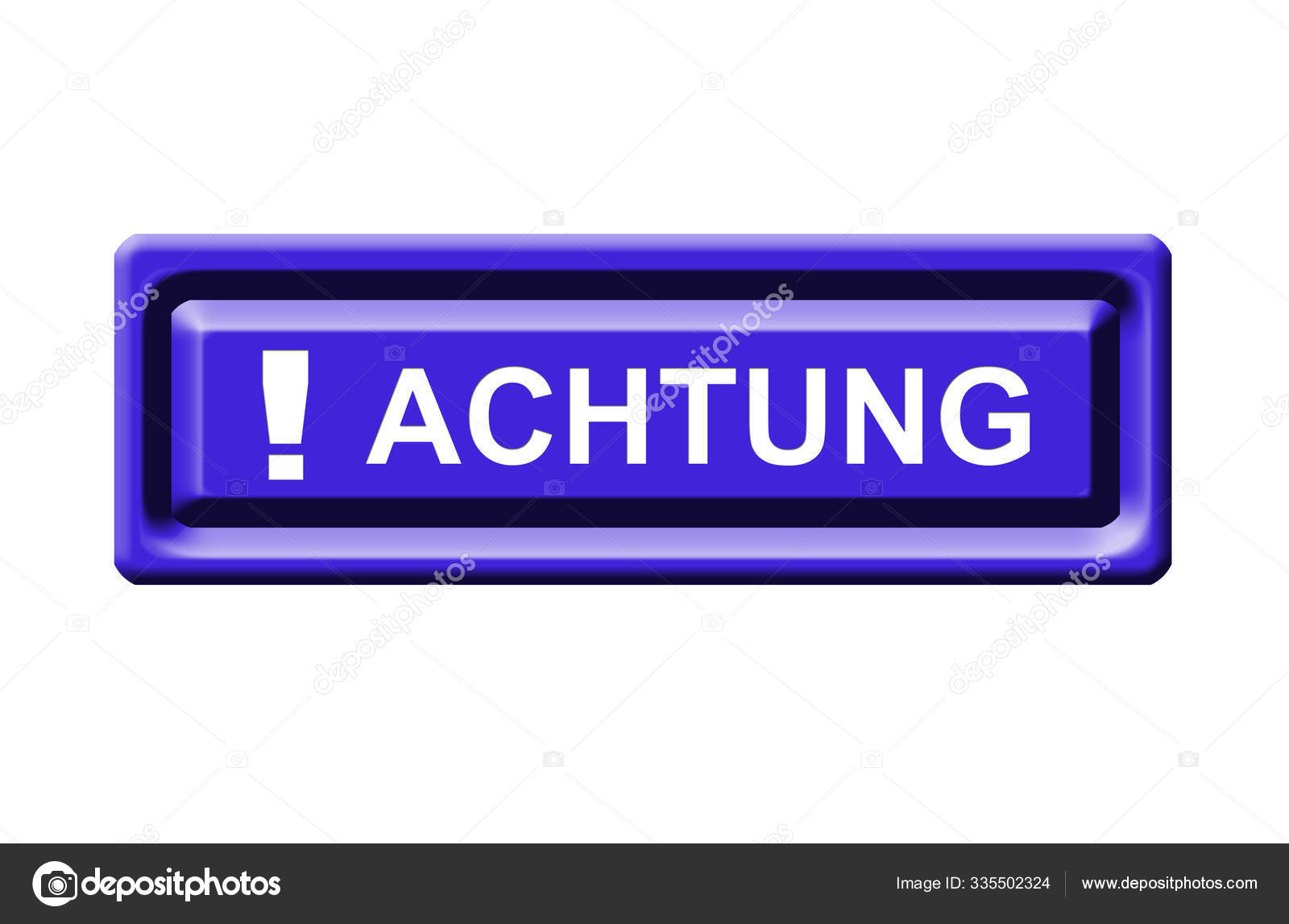 Warning Button Caution Signal — Stock Photo © PantherMediaSeller #335502324