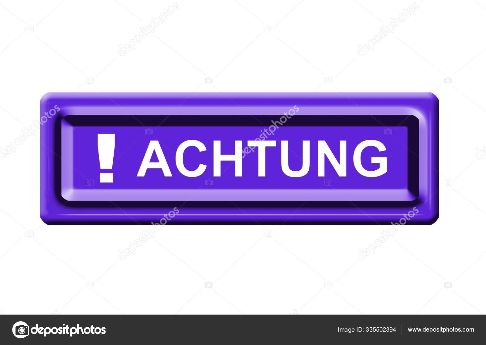 Warning Button Caution Signal — Stock Photo © PantherMediaSeller #335502394