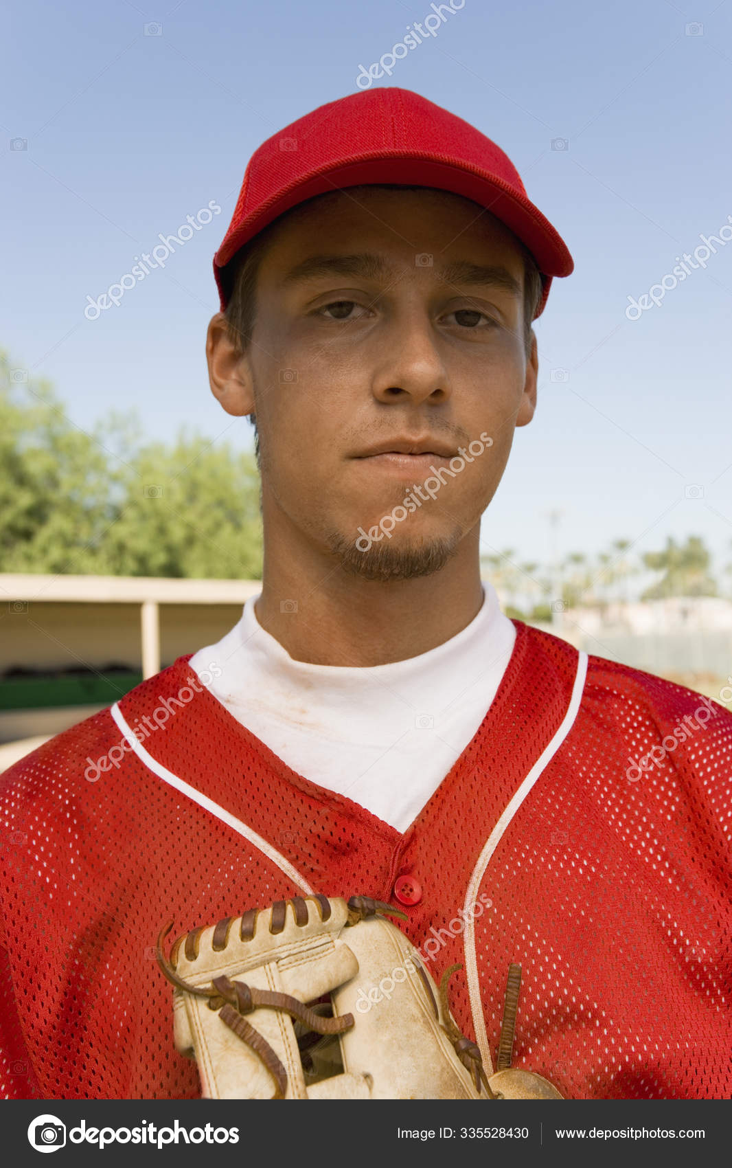 Portrait Young Man Baseball Bat — Stock Photo © PantherMediaSeller ...