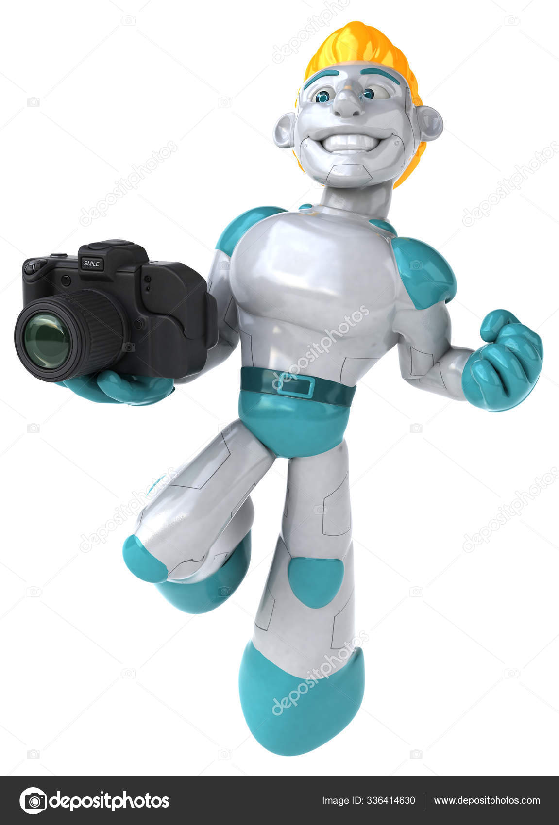 Cute Robot Colorful Illustration — Stock Photo © PantherMediaSeller ...