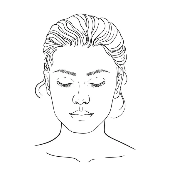 Női arc rajz Stock fotók, Női arc rajz Jogdíjmentes képek | Depositphotos