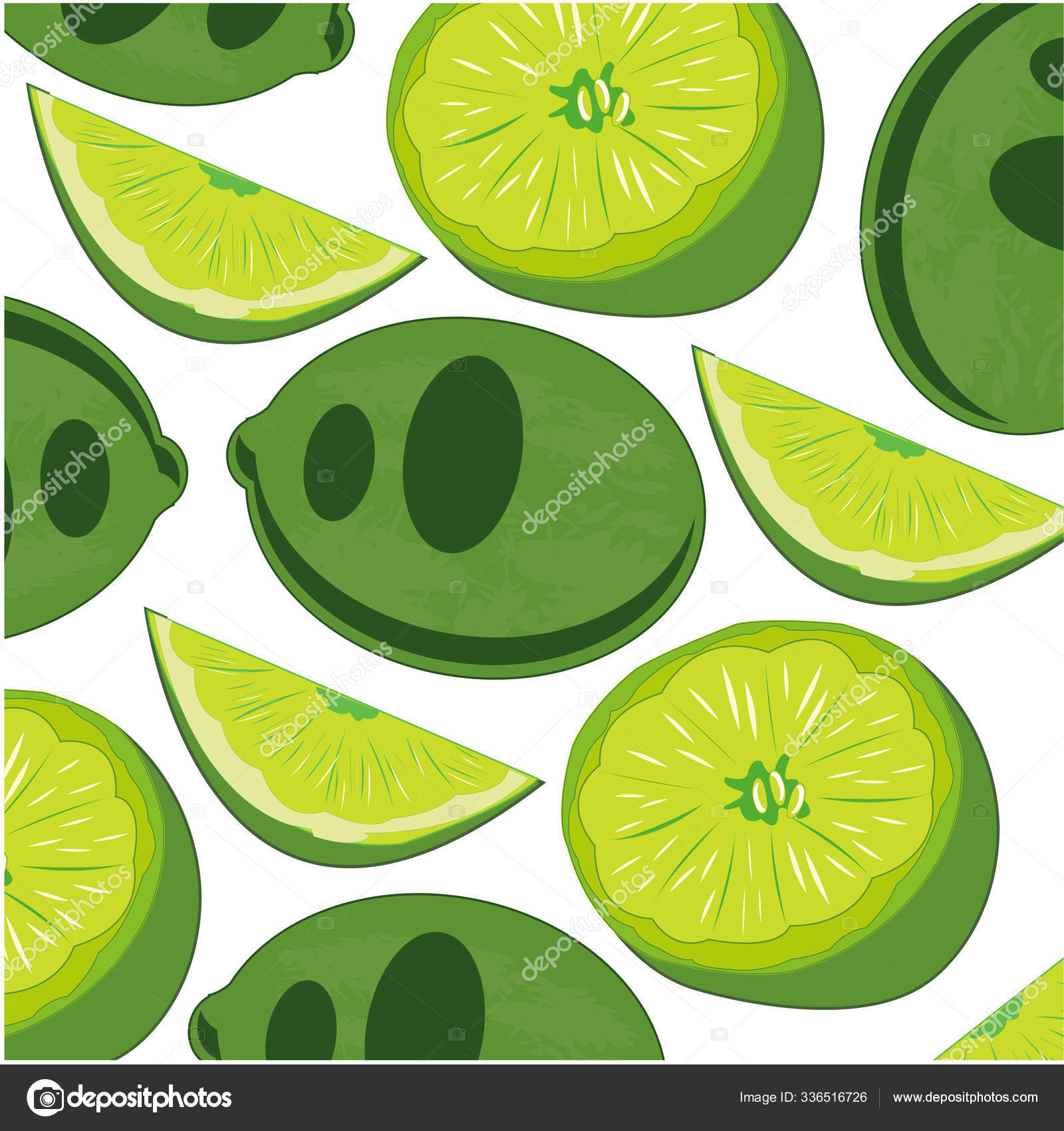 Green Lemon Vector