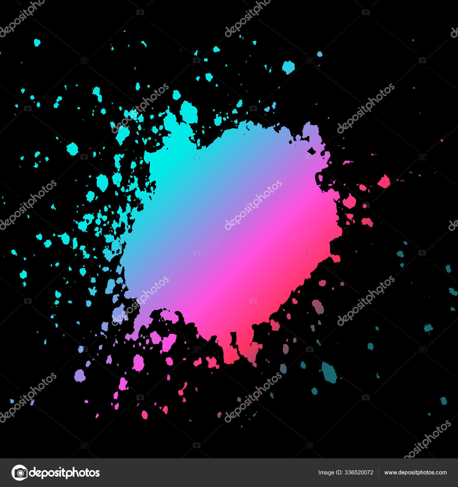 Colorful Ink Splatter Paint