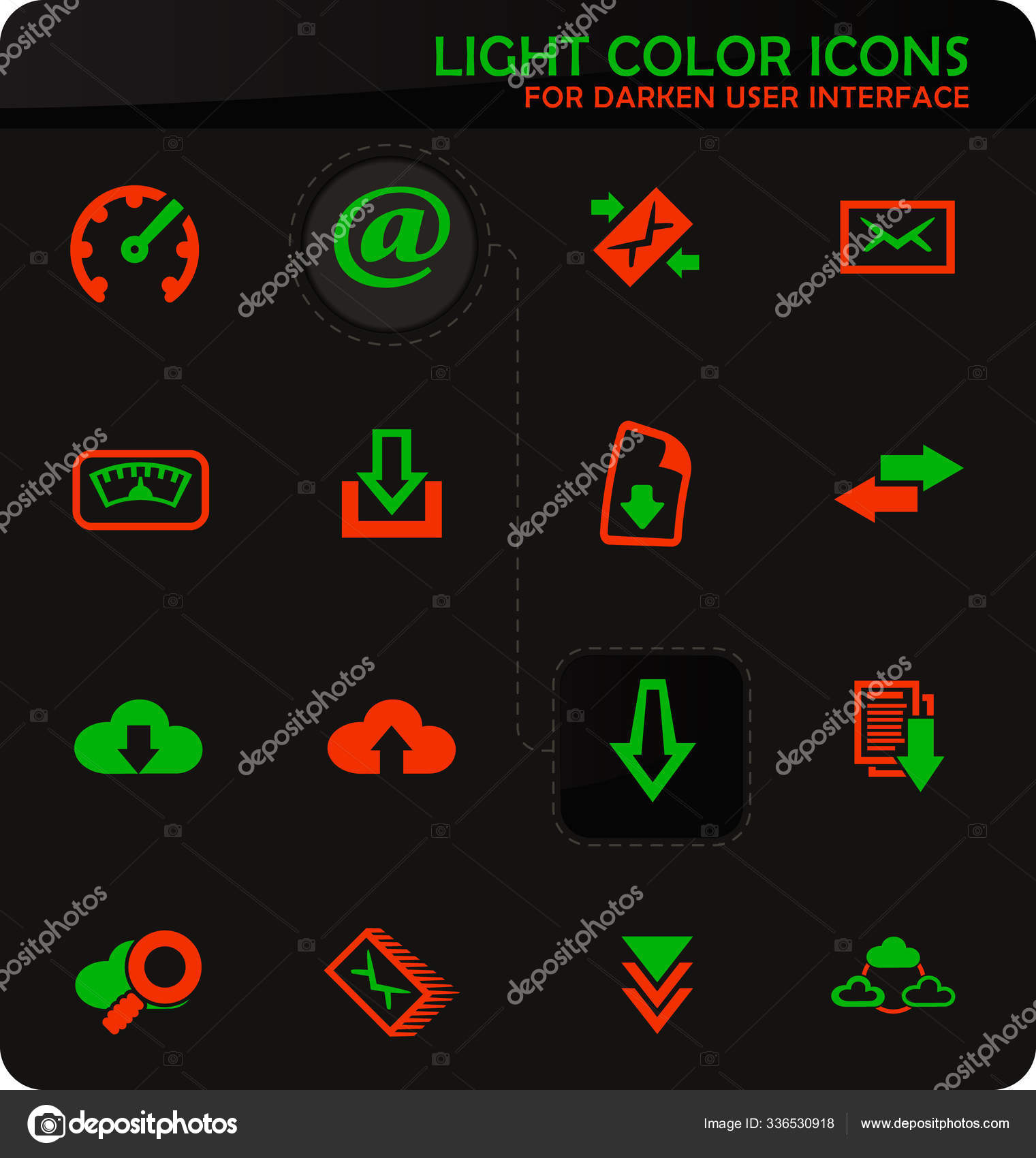Download Easy Color Vector Icons Darken Background User Interface ...