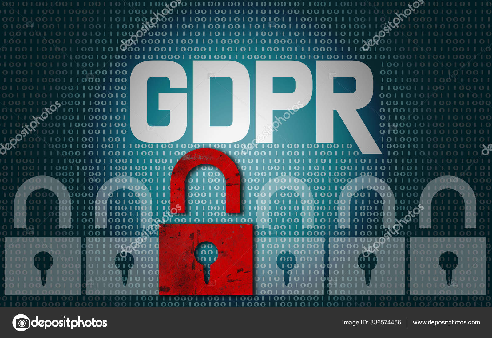 General Data Protection Regulation Gdpr Rendering Stock Photo by ...