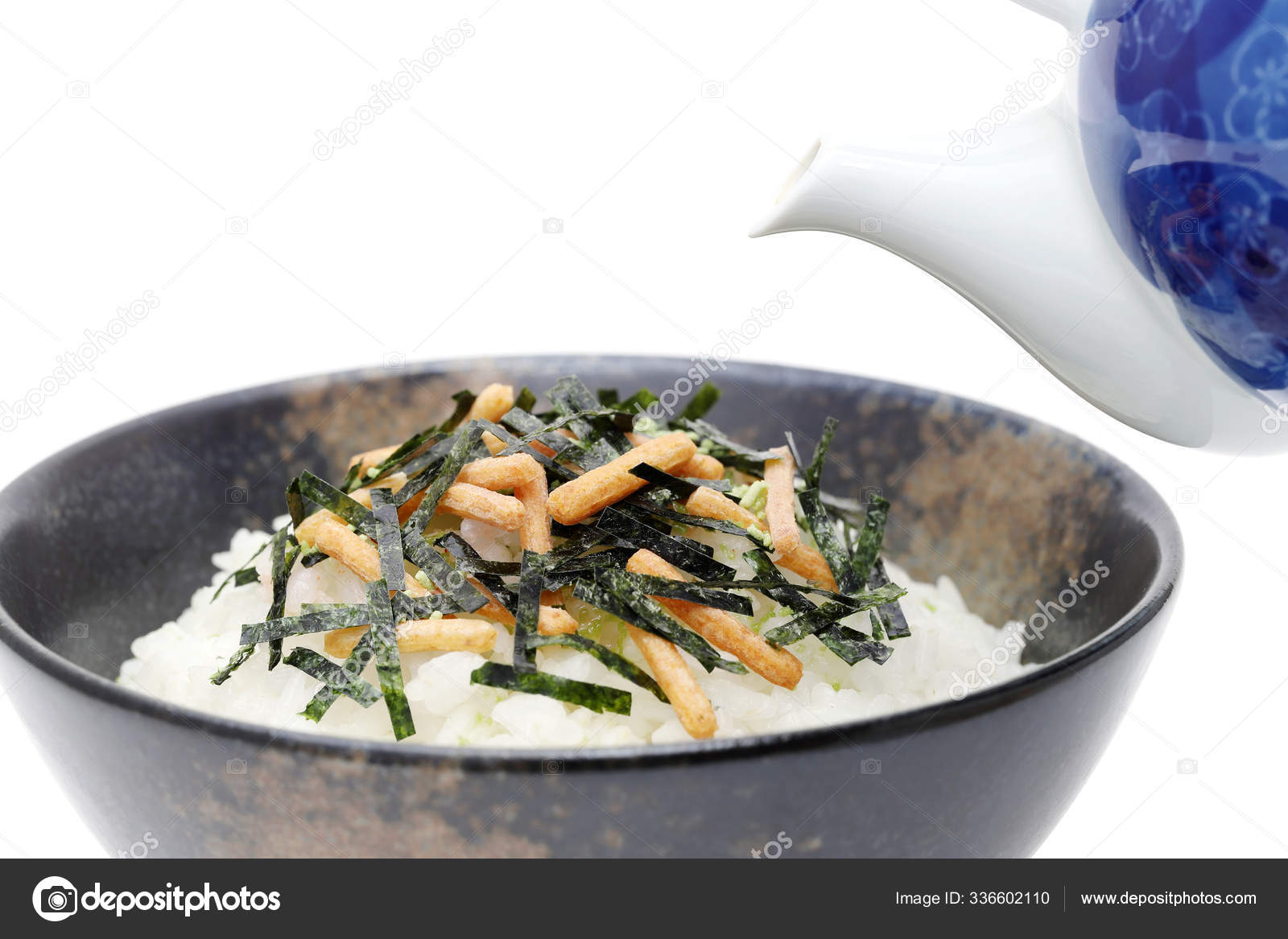 Ochazuke Japanese Cuisine Chazuke Nori Snack Stock Photo by ...