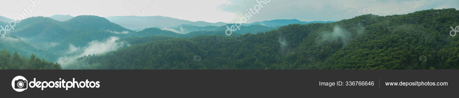 Mountain Panorama Landscape Dramatic Sky View — Stock Photo ...