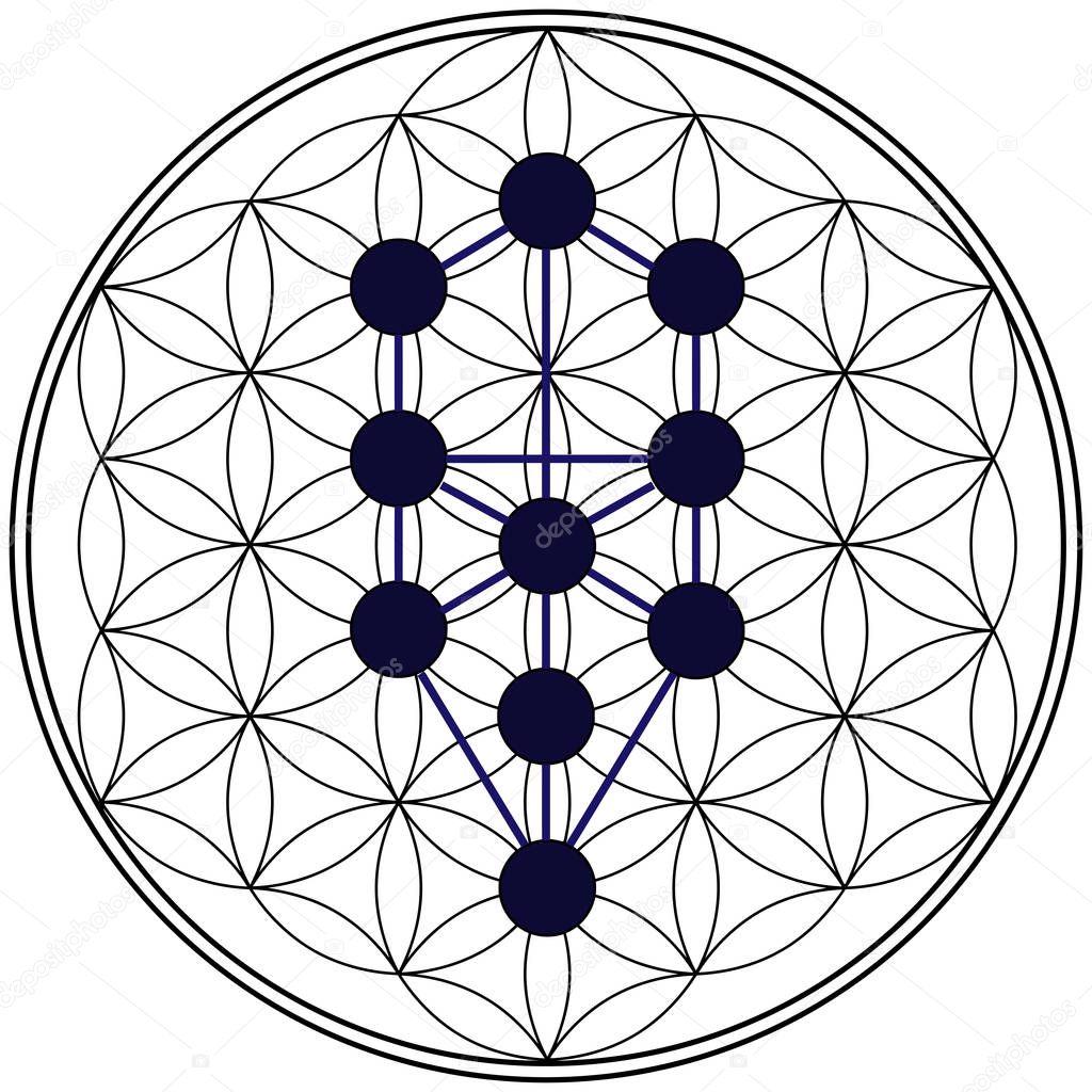 geometría cábala árbol de la vida alquimia judío hebreo numerología ...